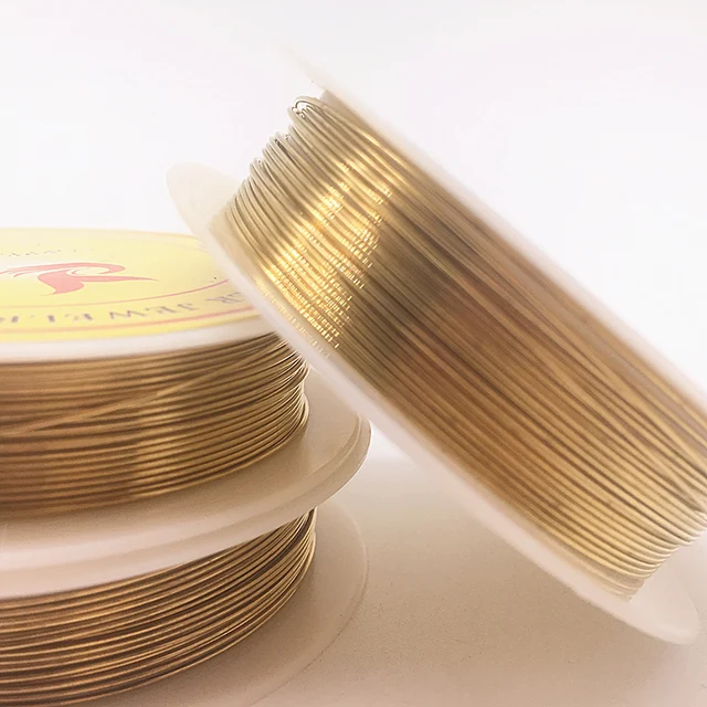 Wholesale 0.2/0.3/0.4/0.5/0.6/0.7/0.8/1.0 mm Brass Copper Wires Beading ...