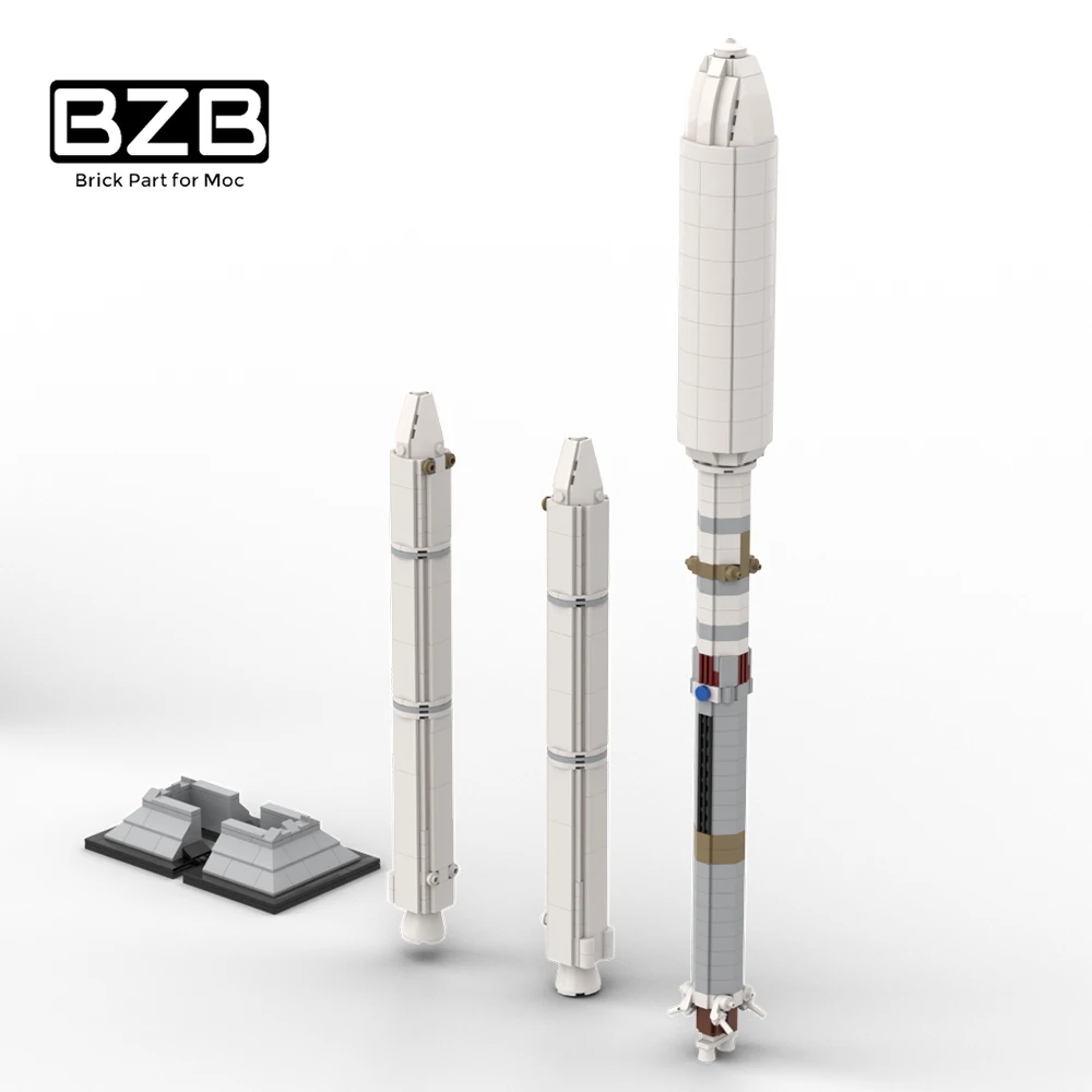 Moc Satellite Launch Vehicle Spacecraft Base Brick Toy 1:110 Titaned Iv ...