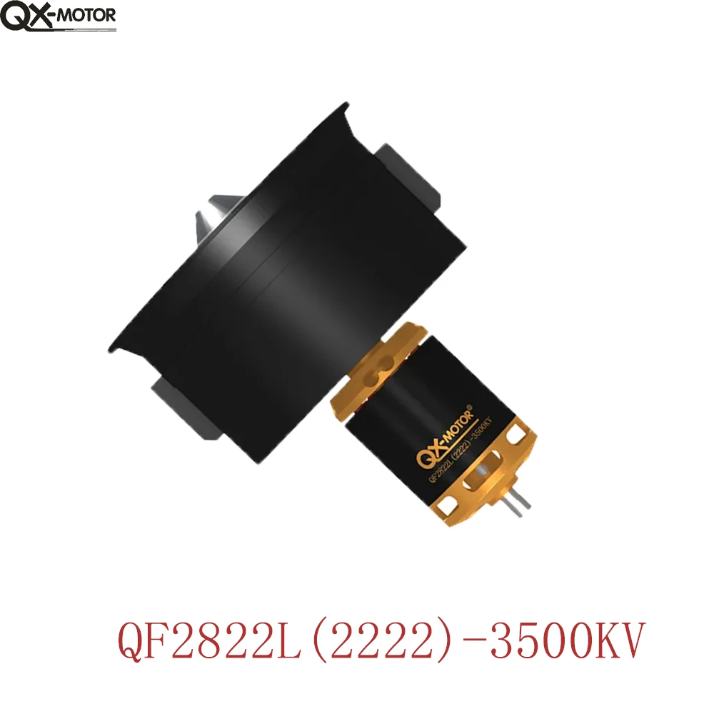Fan Boat Motor 70mm EDF 6 Blades Ducted Fan QF2822 3000KV Brushless ...