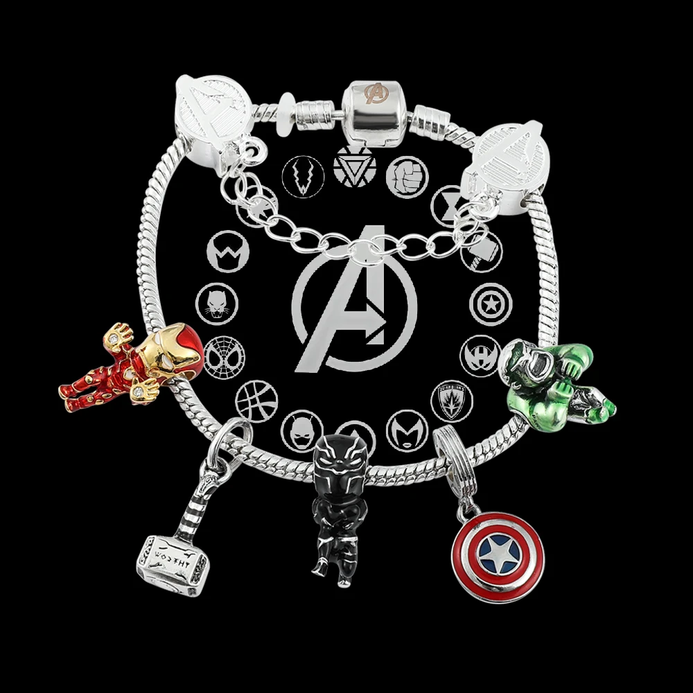 Superhero Marvel Bracelet Infinty Stones Avengers Jewelry Aesthetic ...