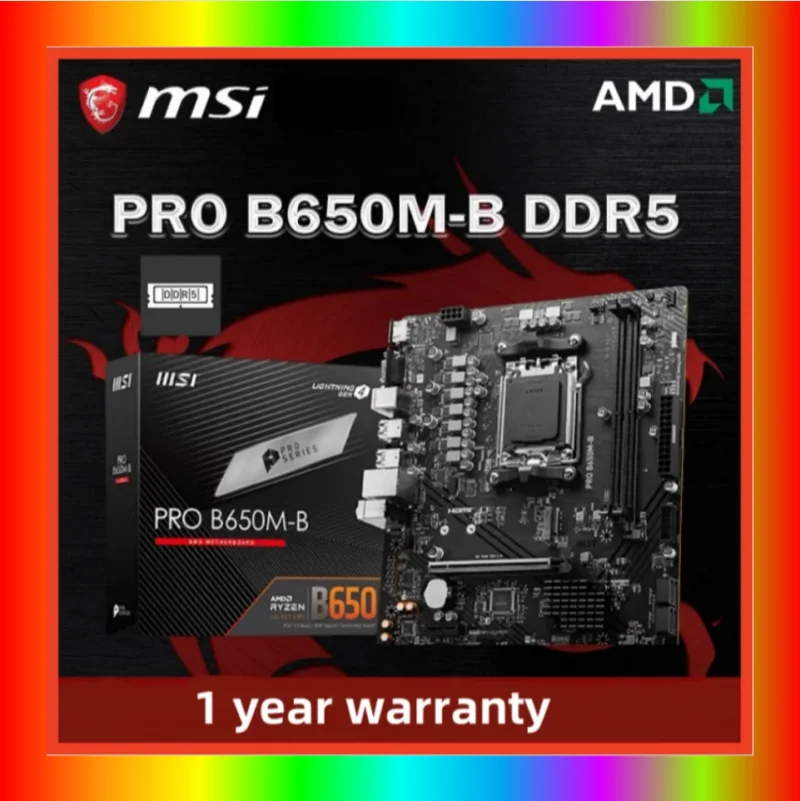MSI-motherboard-PRO-B650-b-AM5-DDR5-compatible-with-Ryzen-Series-7000 ...