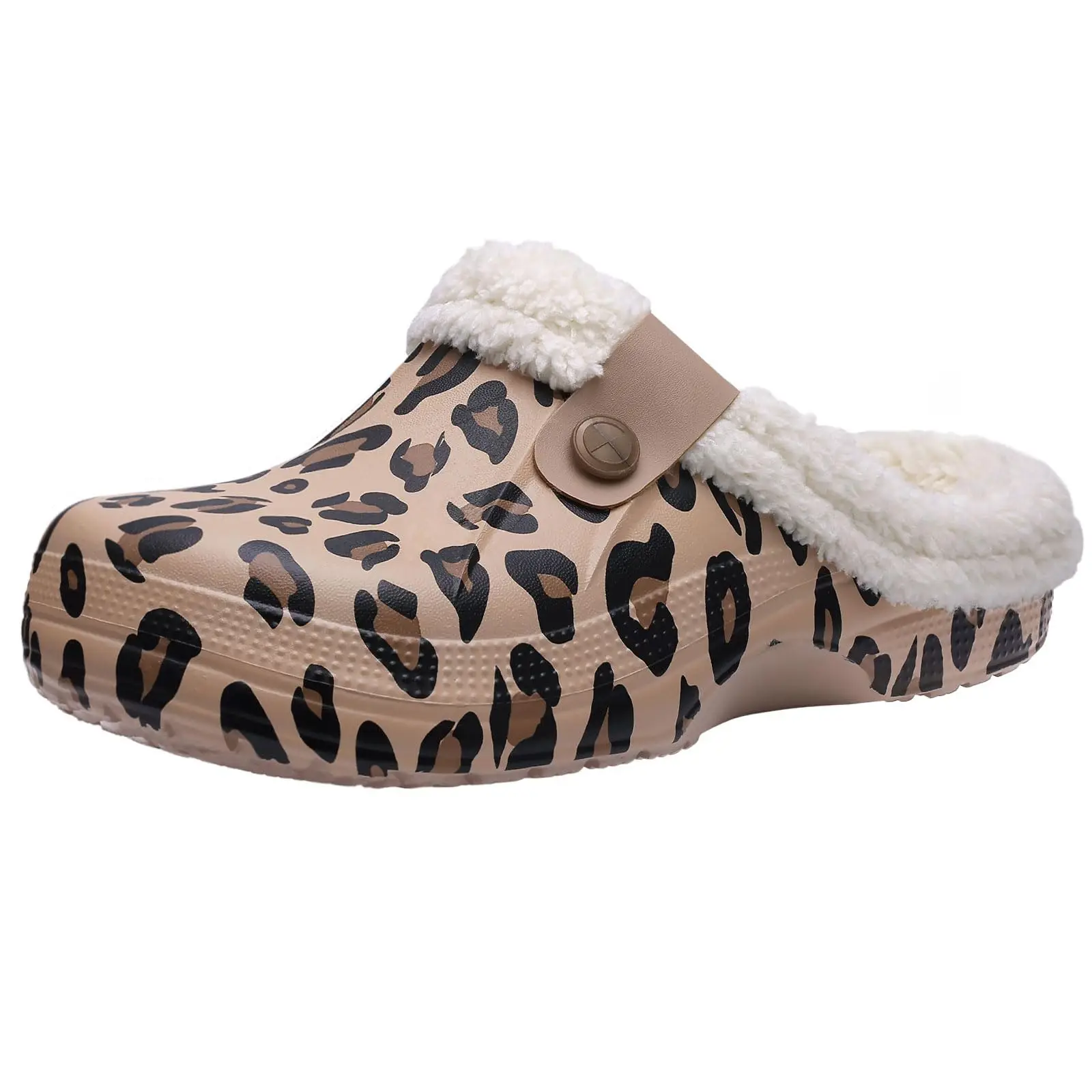 Shevalues New Fur Lined Clogs Women Waterproof Garden Shoes Winter ...
