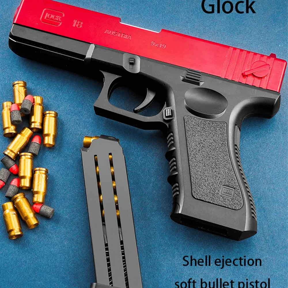 부드러운 총알 총, 탄피 던지기 권총 장난감 총| | - AliExpress