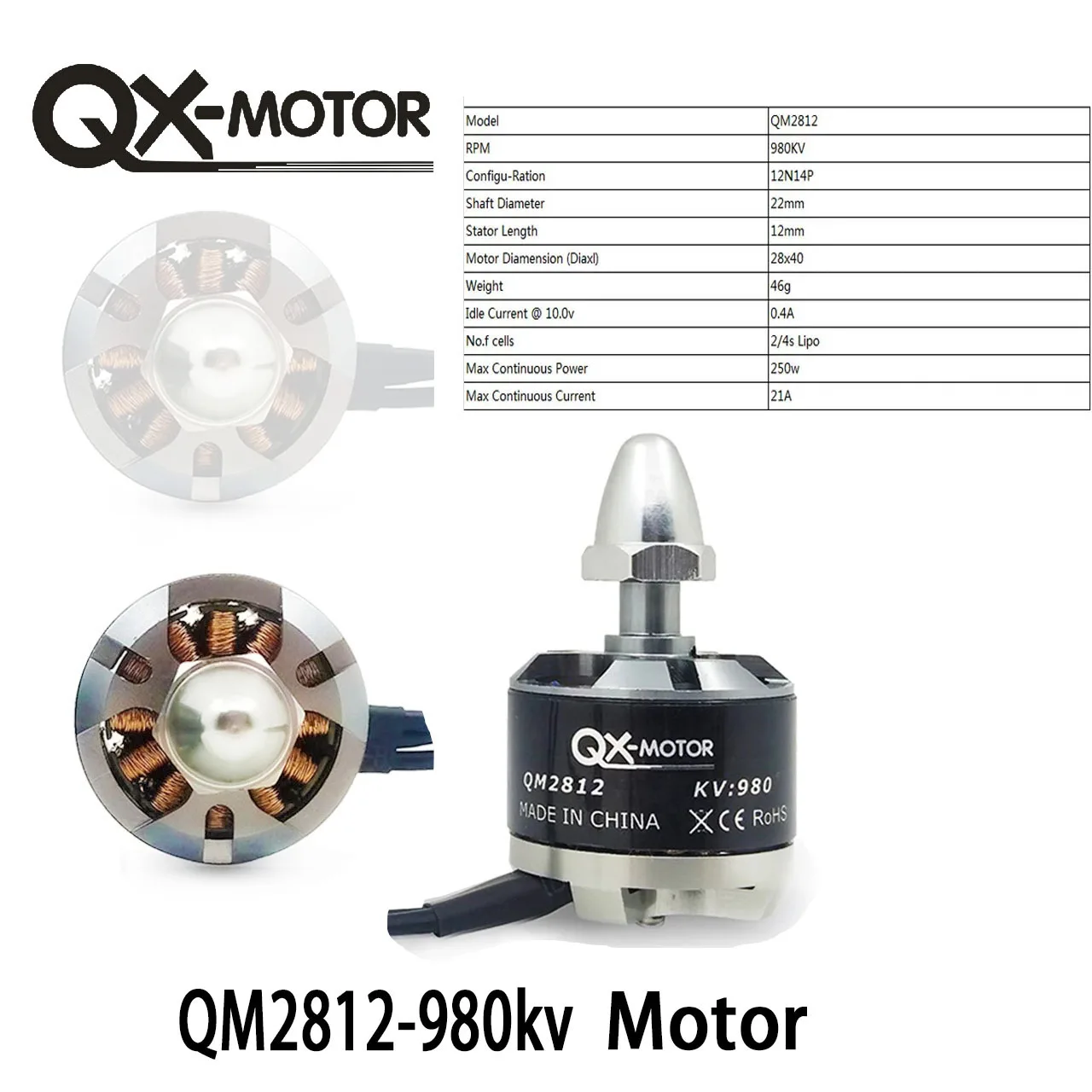QX-Motor-QM2812-2212-980KV-CW-CCW-Brushless-Motor-For-F330-F450-F550 ...