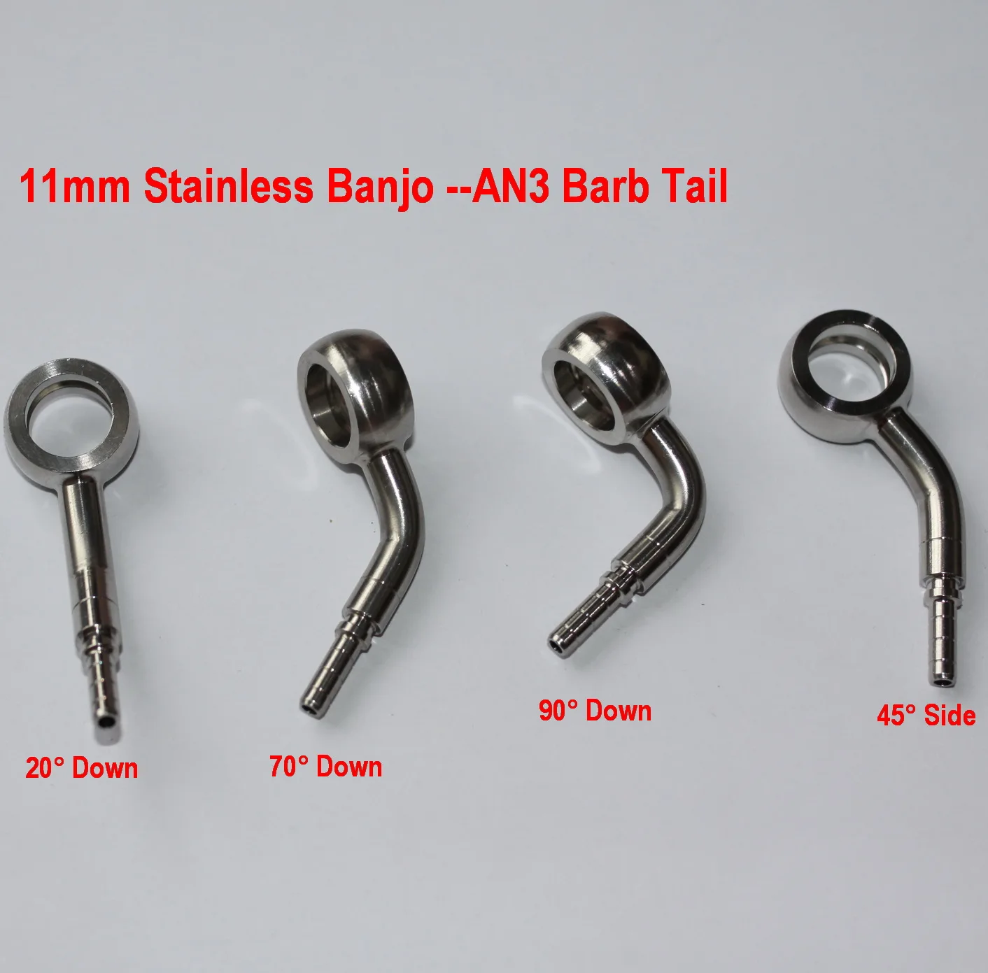 11mm-7-16-Stainless-Banjo-Fittings-20-45-for-Motorcycle-Motor-Bike ...
