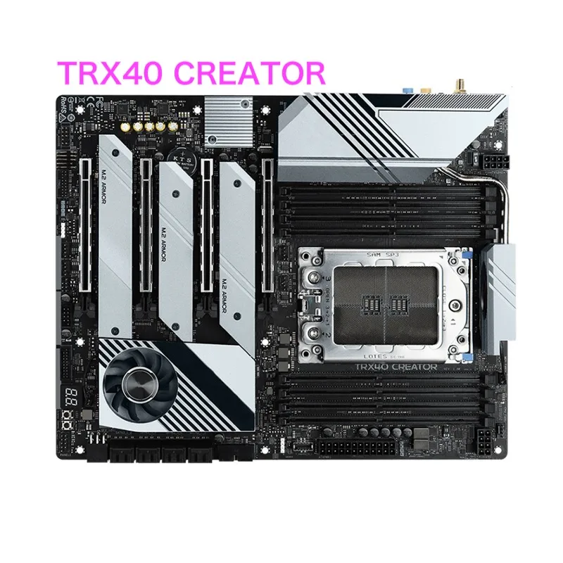 ASRock TRX40 CREATOR Motherboard 256GB 3*M.2 8*SATA III DDR4 ATX ...
