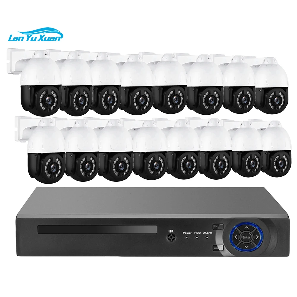 16CH-4K-Poe-Camera-System-POE-NVR-Kit-20X-Zoom-Ptz-Camera-Outdoor-Two ...