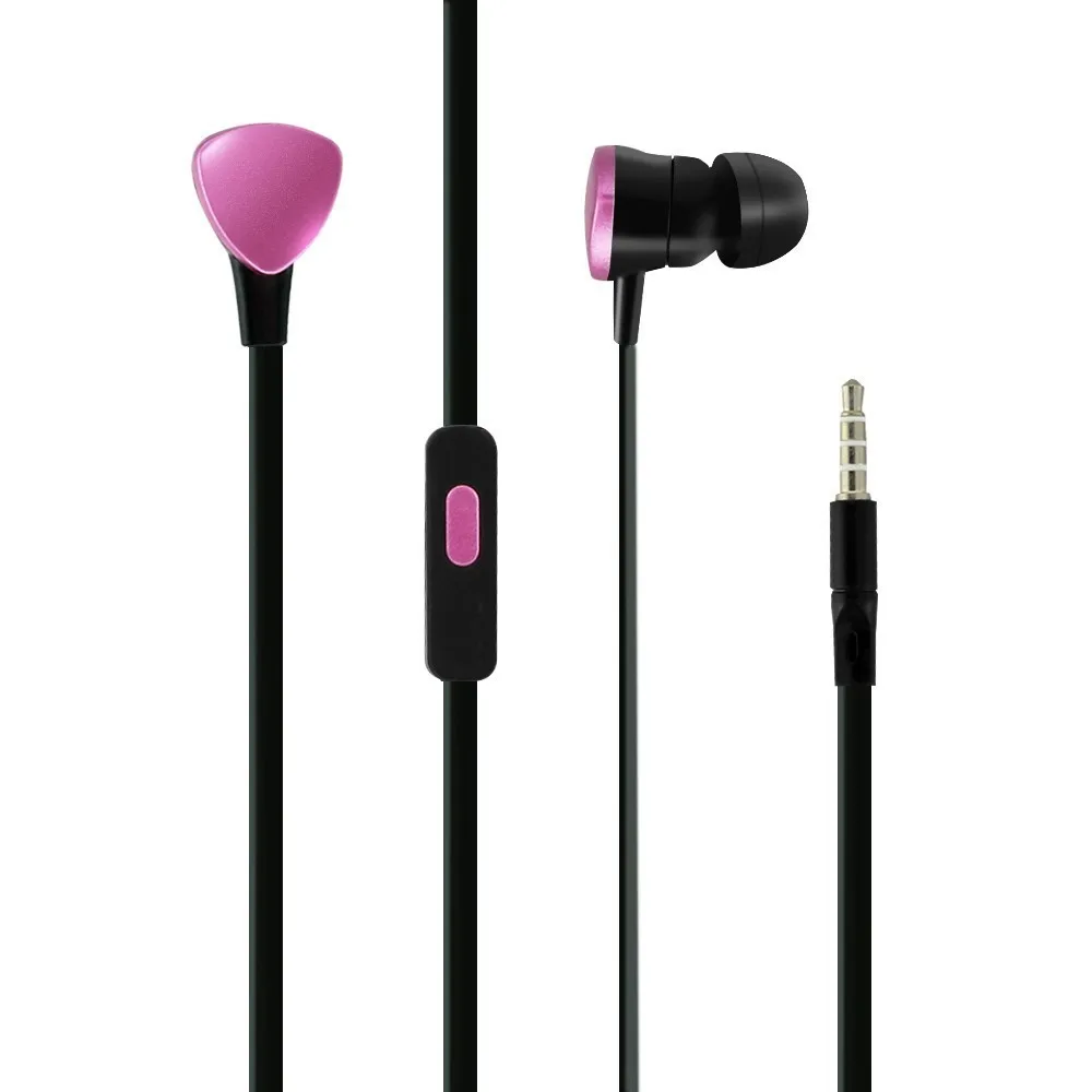 CY-017-3-5mm-Port-In-ear-Earbuds-Pink-Triangle-Sport-Earphones-Bass ...