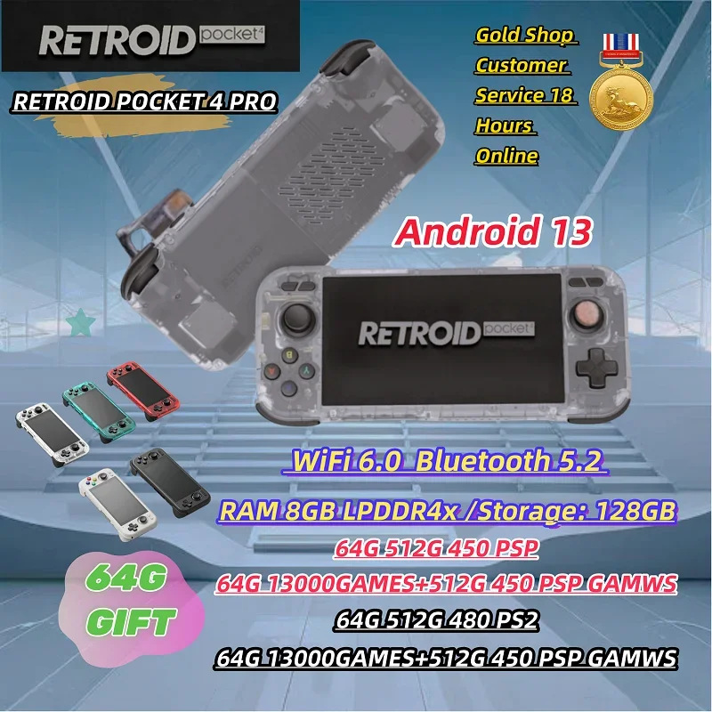 Retroid-consola-de-videojuegos-Pocket-4-Pro-de-4-7-pulgadas-reproductor ...