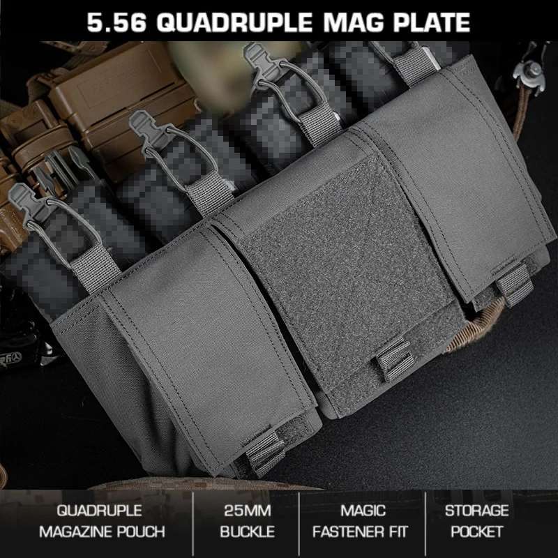 Game Hunting Quad Loader | Quadruple 5.56 Caliber Panel | for Range ...