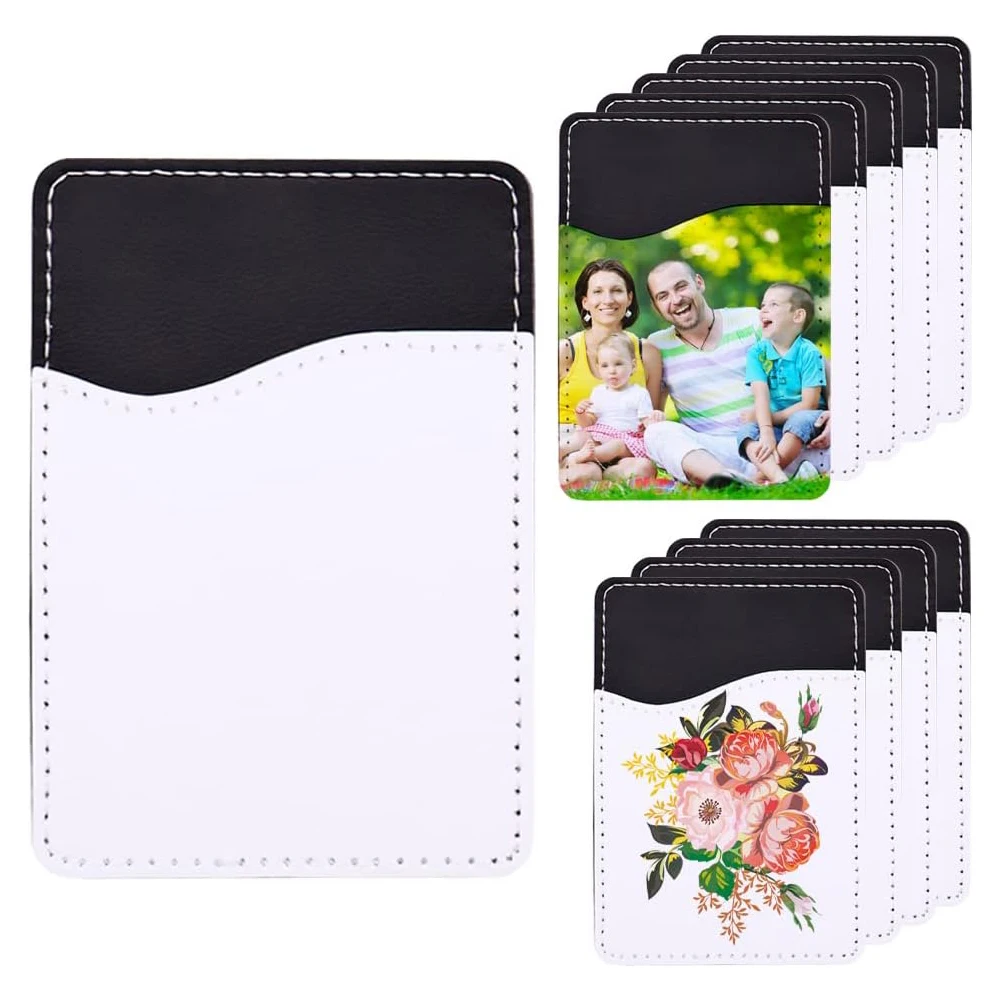 5-10Pcs-Sublimation-PU-Leather-Card-Holder-Sublimation-Blank-Phone ...