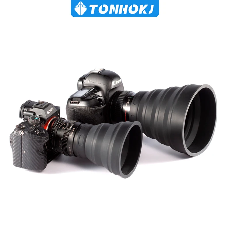 Universal-Len-s-Folding-Hood-Anti-Reflective-Silicone-Hood-for-DSLR ...