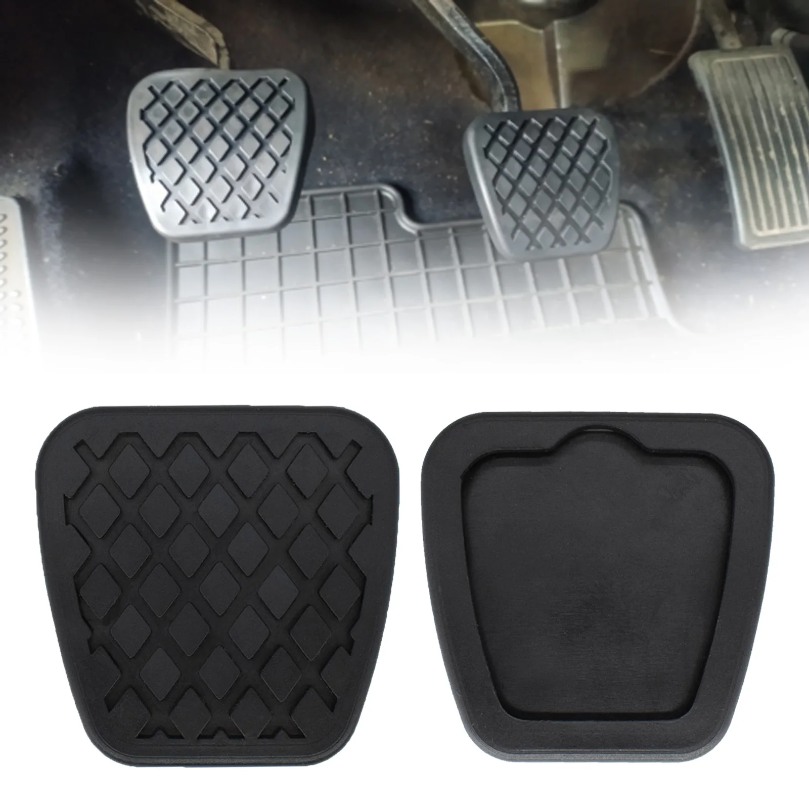 2Pcs-Brake-Clutch-Foot-Pedal-Cover-Set-For-Honda-Civic-Accord-CRV ...