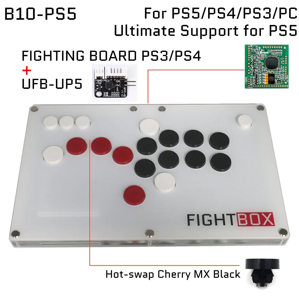 B10-All-Buttons-Fightbox-Arcade-Game-Stick-Hitbox-Fighting-Joystick ...