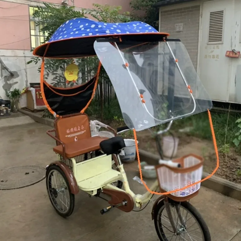 Manpower-pedal-tricycle-clothing-elderly-scooter-Electric-trike-canopy ...