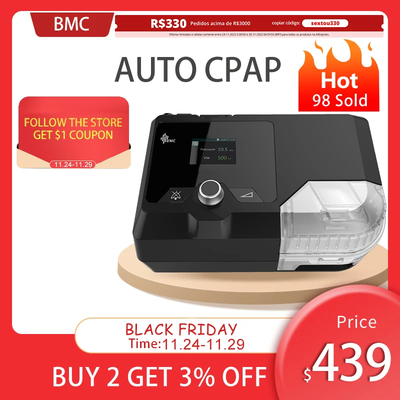 Bmc G2s Portable Cpap Machine For Sleep Apnea Osahs Osas Snoring People ...