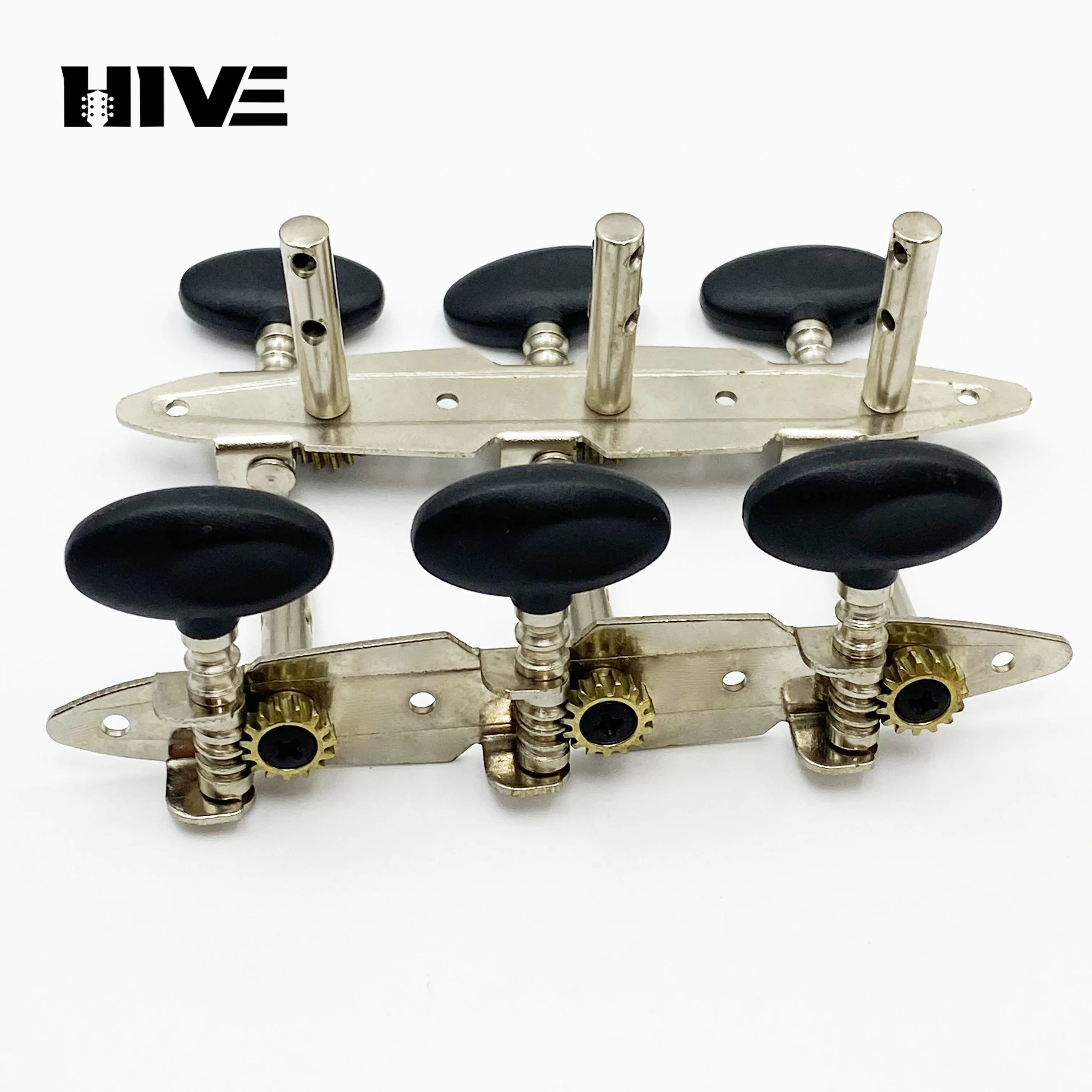 Classical Guitar Tuning Peg 3-string Boat-Shaped Head Double-Hole Steel ...