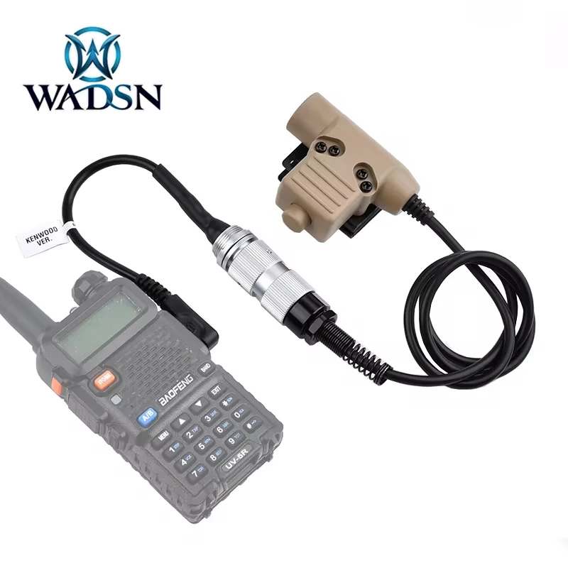 WADSN U94 PTT For Z-tactical TAC-SKY headset HD01 HD03 , to prc-624 PRC ...