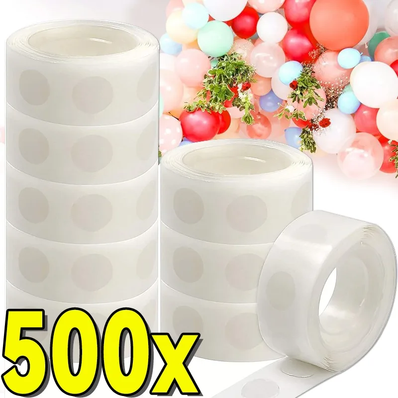 Balloon-Glue-Dot-Adhesive-Point-Tape-Double-Sided-Clear-Sticky-Birthday ...