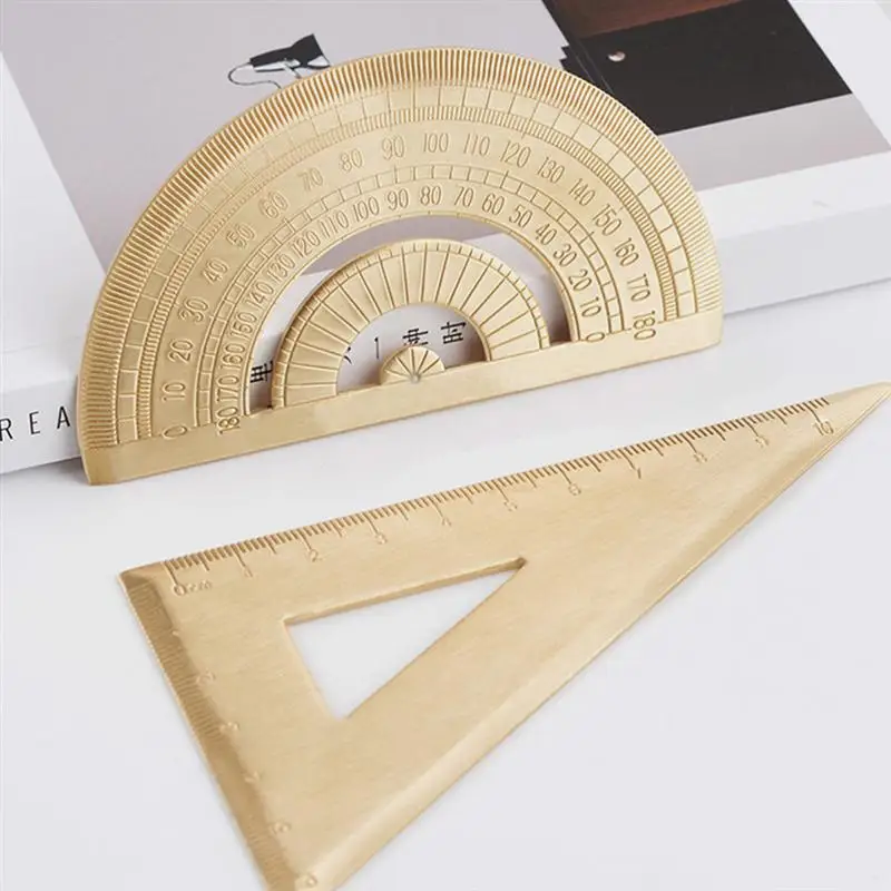 Regle - equerre,Règle de Triangle de dessin 1 ensemble,rapporteur de ...