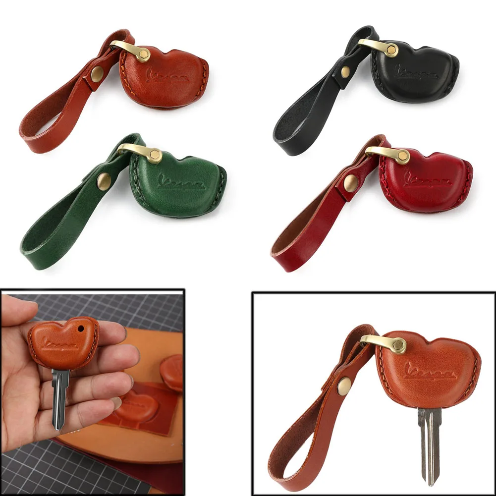 Motorcycle-Key-Genuine-Leather-Case-Fob-Cove-For-Vespa-GTS300-946-LX150 ...
