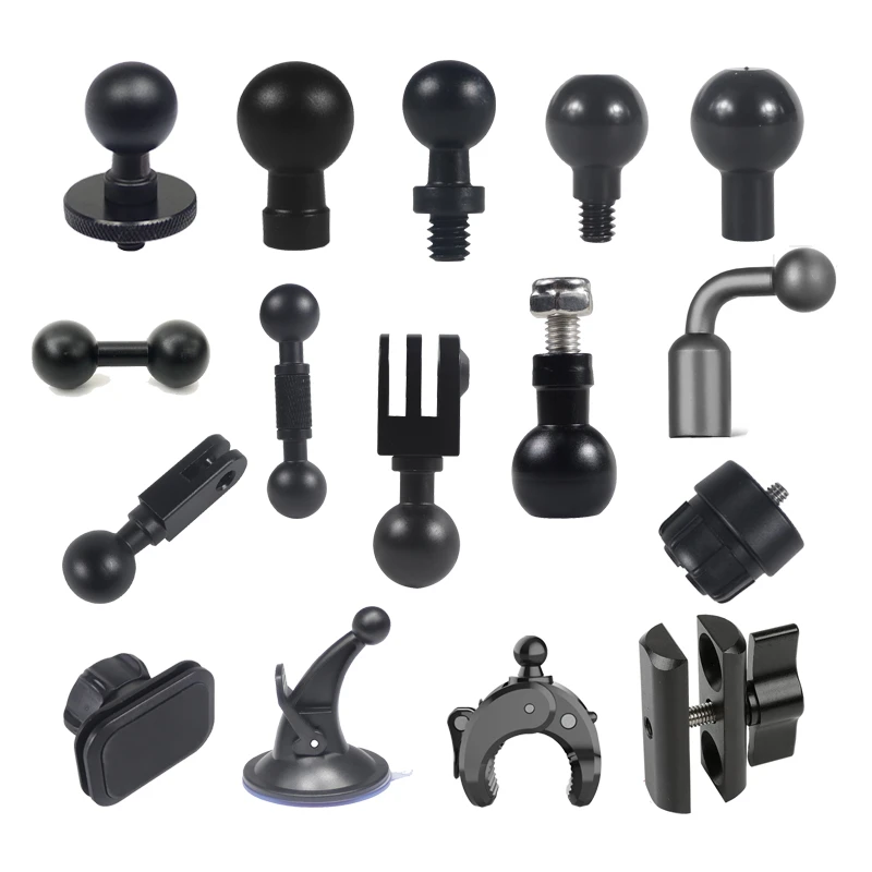 17mm Ball Head Adapter Clip Mount For Gopro Action Camera 17mm Ballhead ...