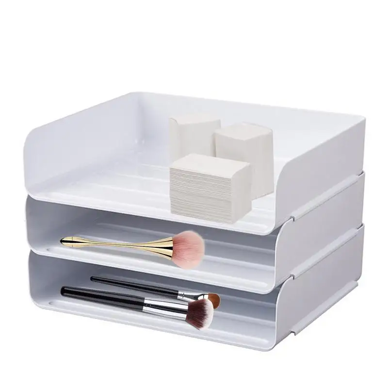 Brochure-Holder-Desktop-Literature-Racks-Reusable-Desk-File-Rack-File ...