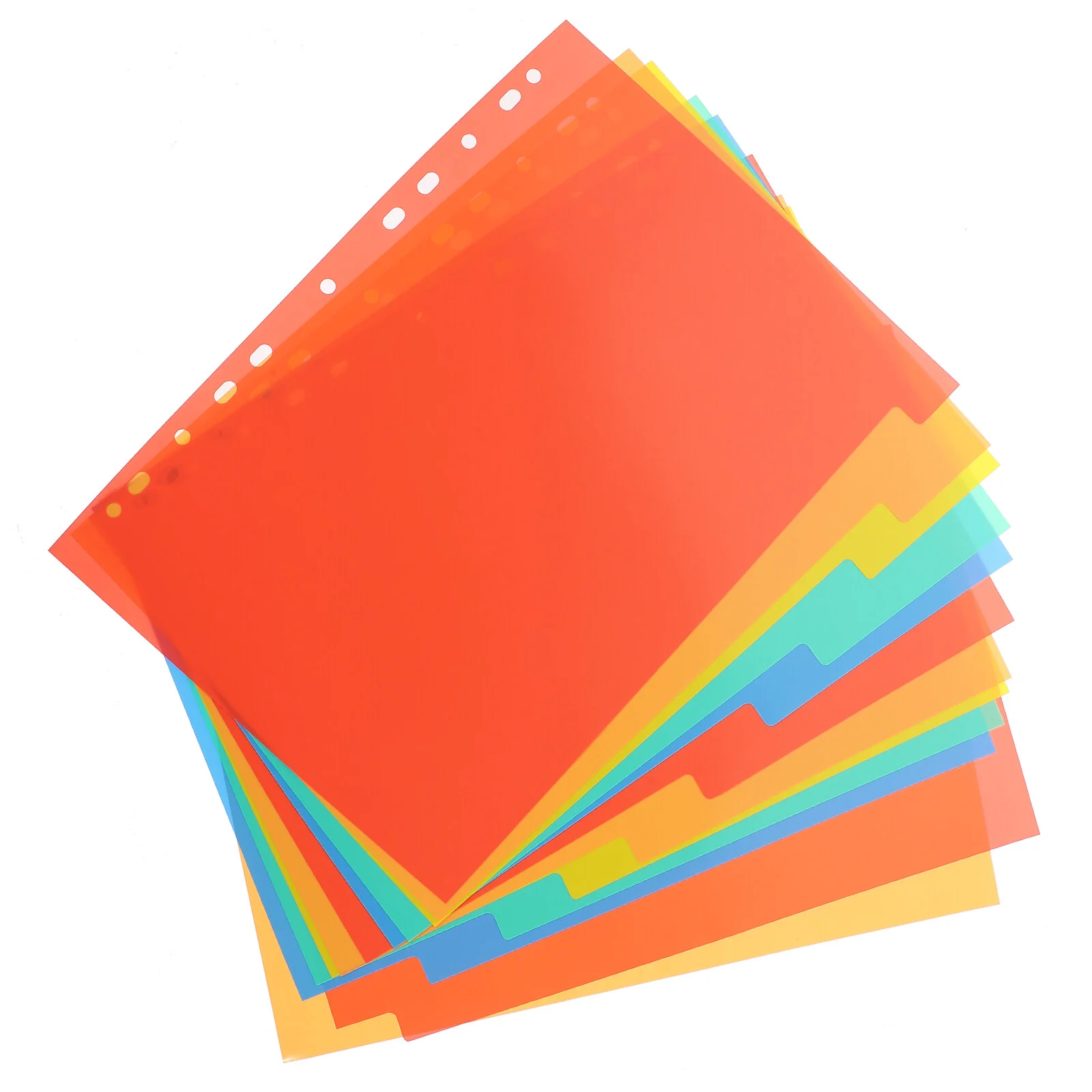 15-Sets-Separator-Page-Plastic-Binder-Divider-Notepad-Markers-Punched ...