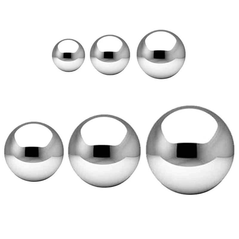 5 Pcs Stainless Steel Gazing Balls Mirror Polished Hollow Ball ...