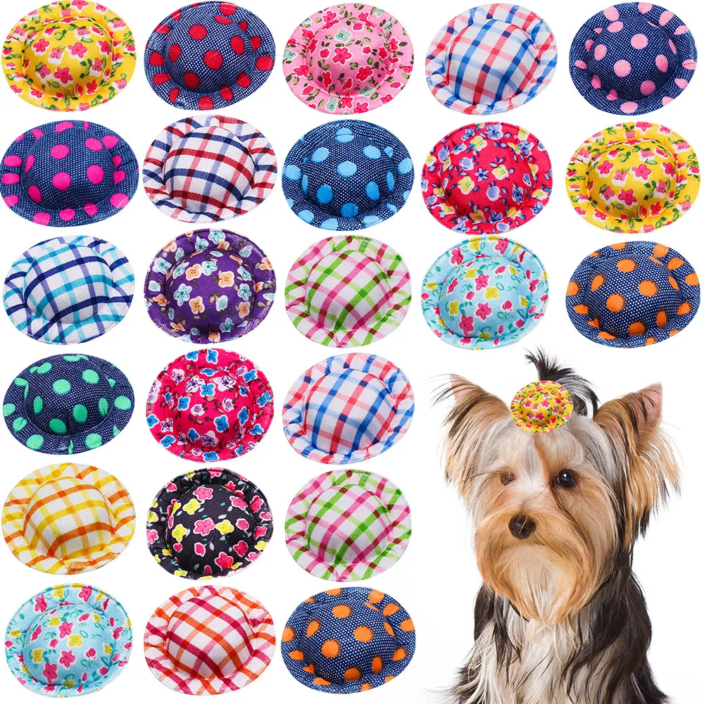 50-100PS-Handmade-For-Dog-Hair-Clips-Fashion-Cute-Hair-Bows-For-Small ...