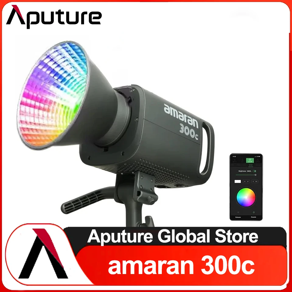 Luz-de-v-deo-colorida-Aputure-Amaran-LED-COB-montagens-Bowens-ilumina-o ...