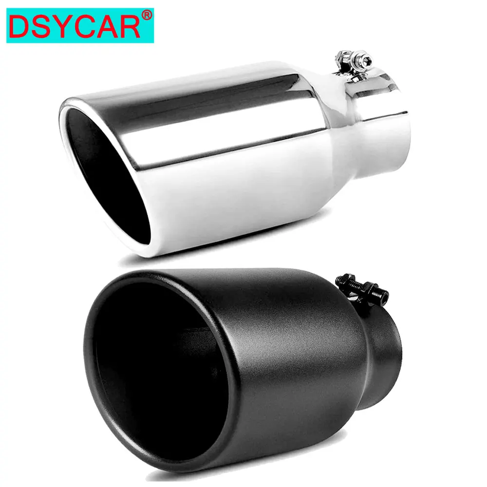 1Pcs-7-62cm-Inlet-Exhaust-Tip-Polished-Exhaust-Tailpipe-Tip-23cm-Long ...