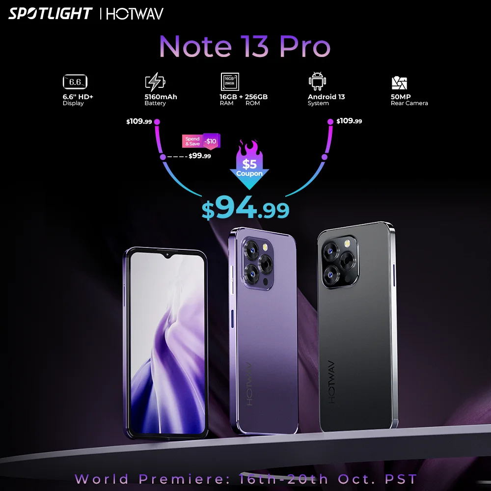 Wereldpremi-re-Hotwav-Note-13-Pro-Smartphone-6-6-Hd-Android-13-16Gb ...