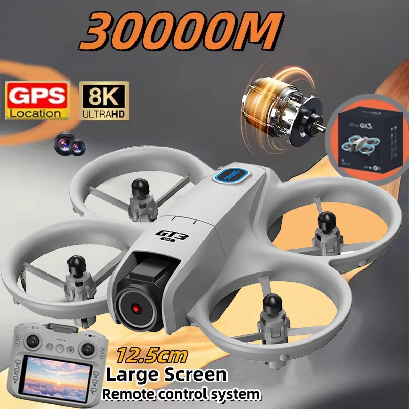 GT3 Mini Drone 8K Profesional Dual Camera Headless Mode Obstacle ...