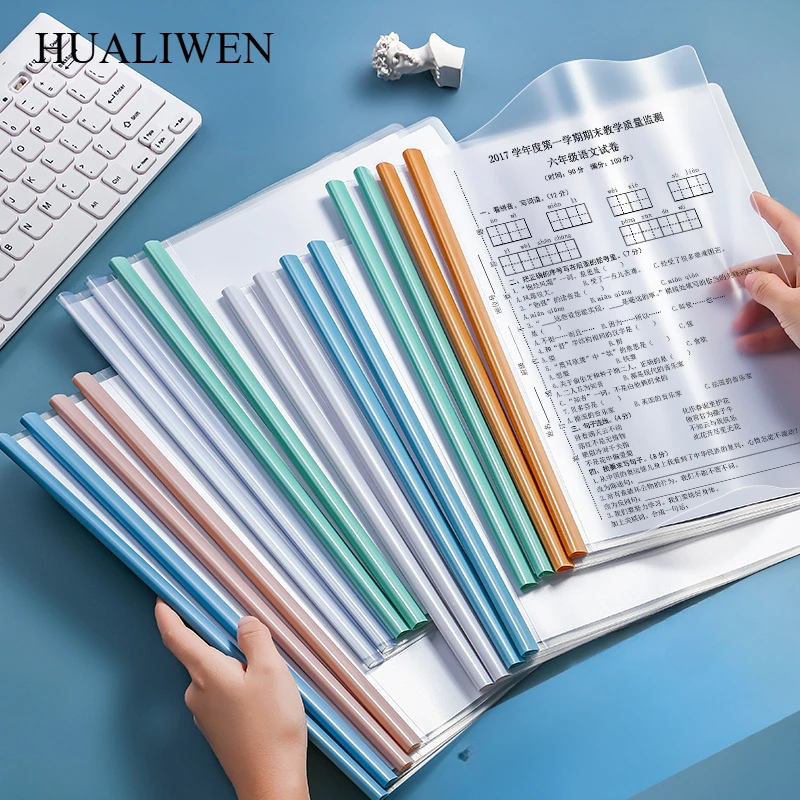 5pc-set-A4-Transparent-Folder-Thickened-Plastic-Folder-File-Waterproof ...