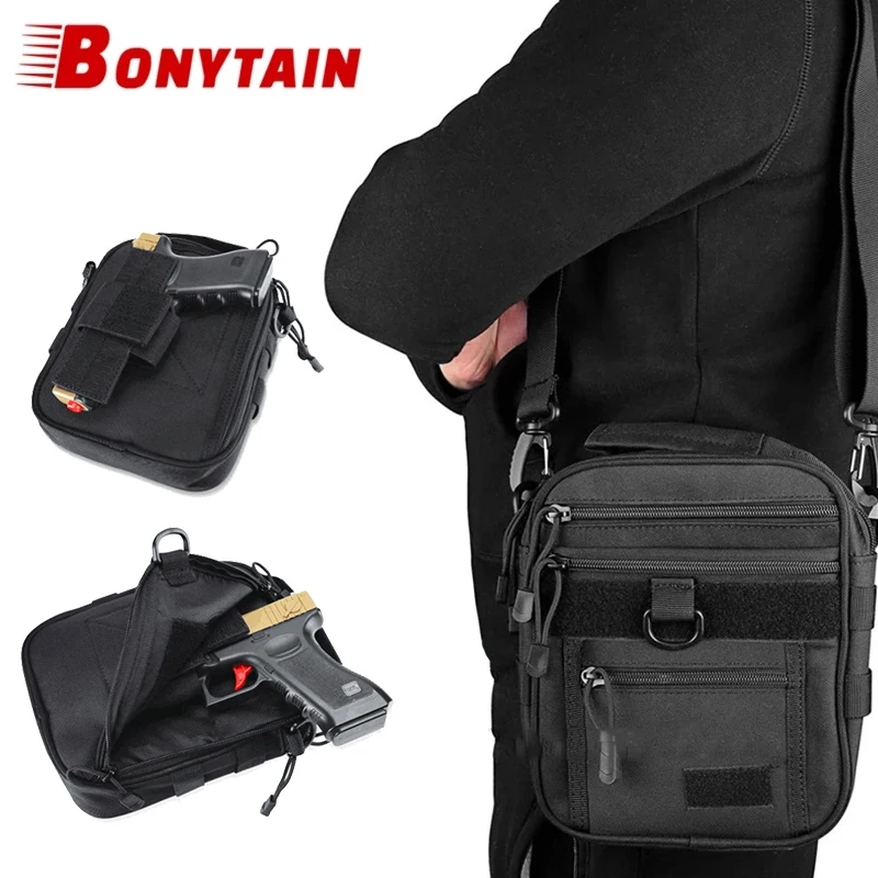 Outdoor Pistol Bag Molle Military Gear Tactical Handgun Shoulder Strap ...