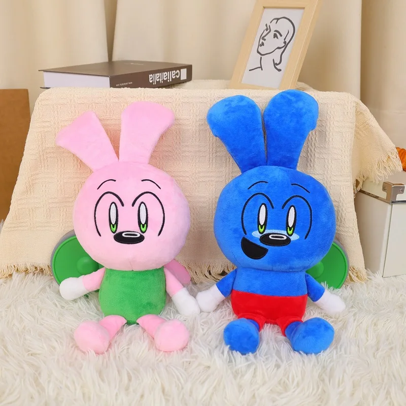 Riggy Plush Blue Pink Rabbit Doll Cute Plush Toy Children's Comfort ...