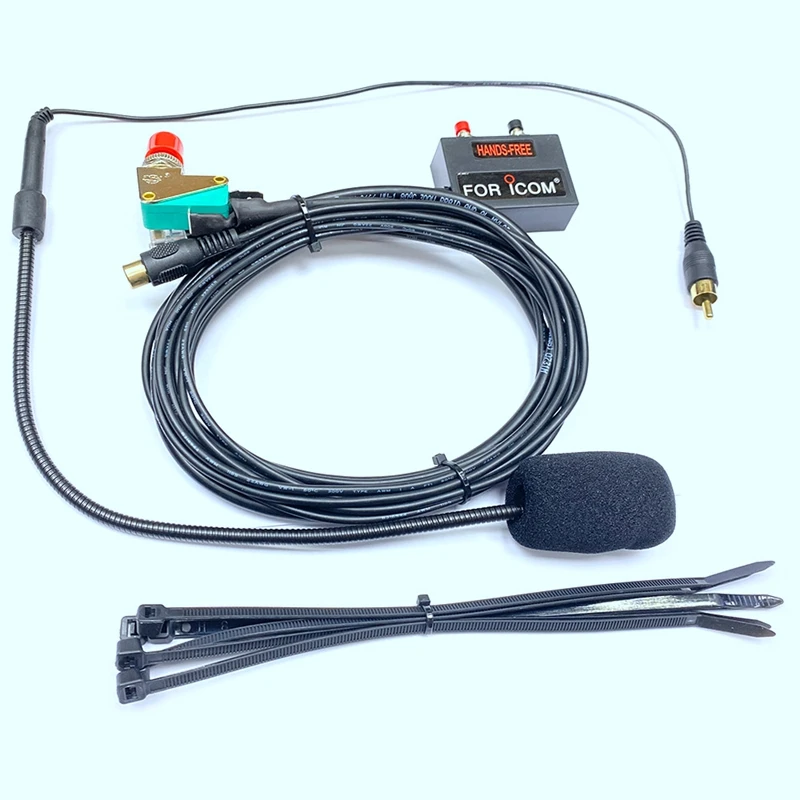 Finger-PTT-8-Pin-Hands-Free-Microphone-for-ICOM-IC2200H-IC-2200H-IC2720 ...
