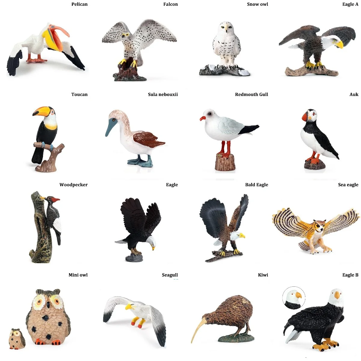 Bird-Models-Bird-Animal-Flamingos-Parrot-Sea-Mew-Peacock-Owl-Ostrich ...