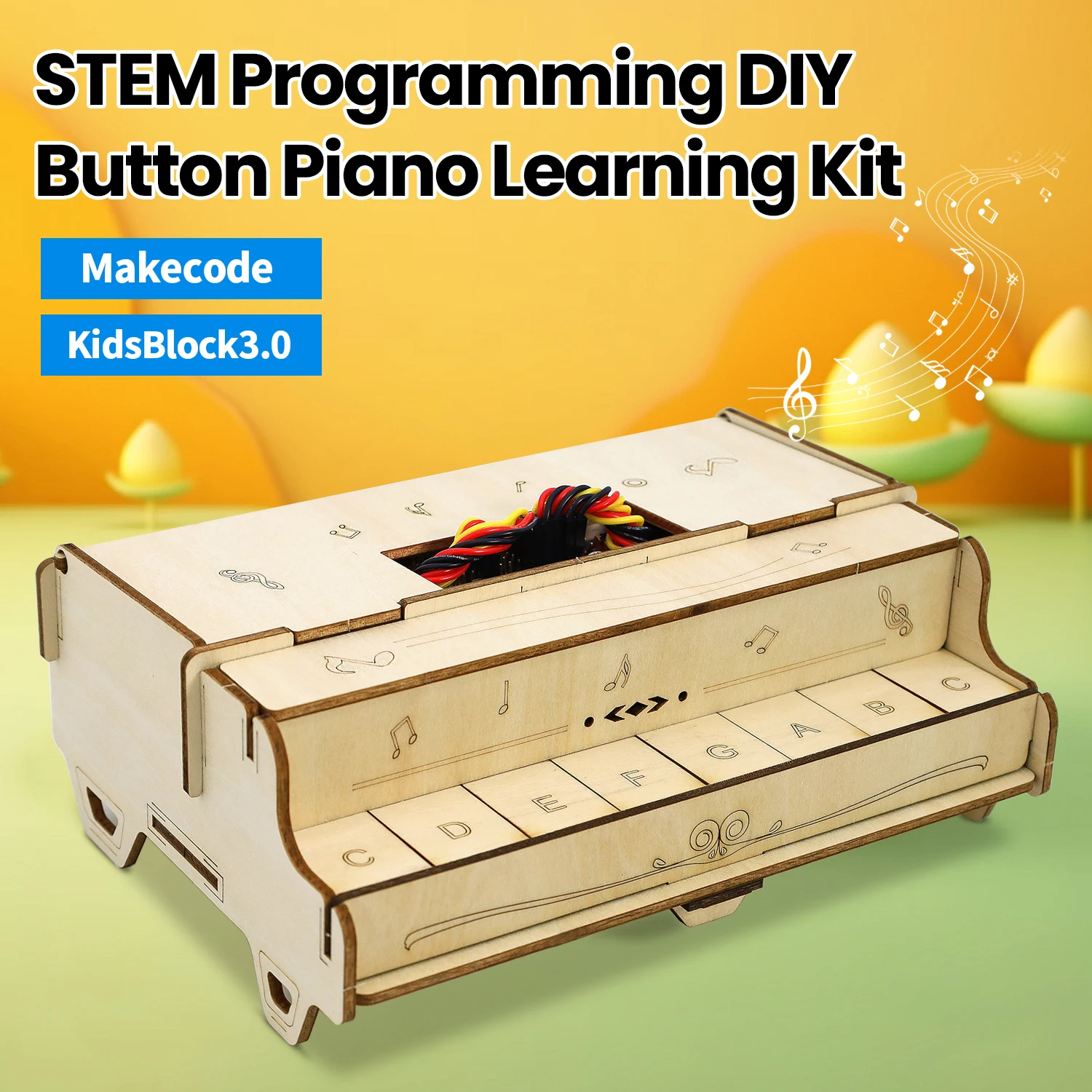 Keyestudio-ESP32-Piano-Learning-Kit-DIY-Button-STEM-Programming-Toys ...