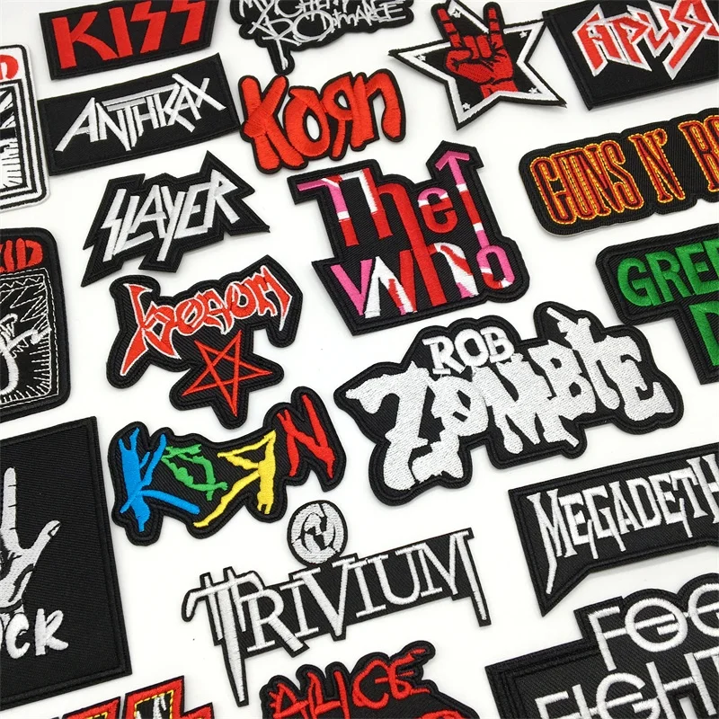 Rock-Band-Patches-For-Clothing-Music-Metal-Punk-Patches-Appliques-Iron ...