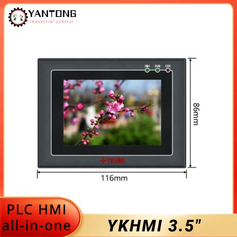 Ykhmi 3.5"Plc Hmi All-in-one Combo Programmable Logic Controller With Touch Panel Industrial ...