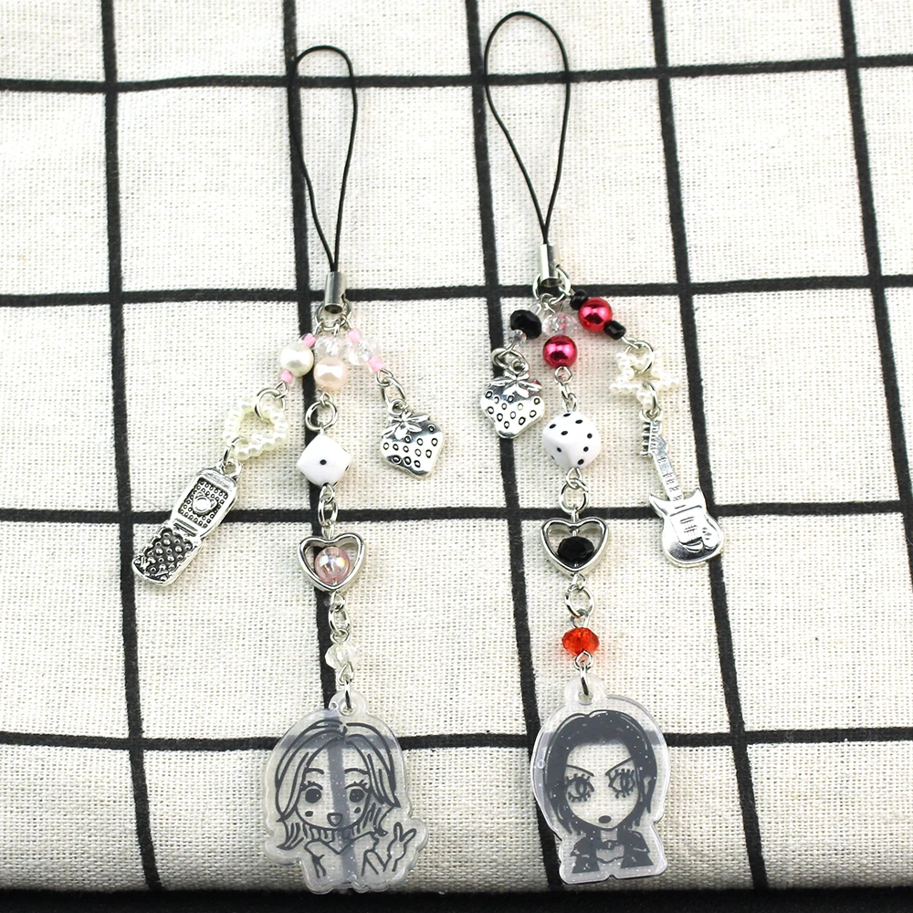 Super-Cute-NaNa-Anime-NaNa-hachi-Matching-Phonecharm-Keychain-Y2K ...