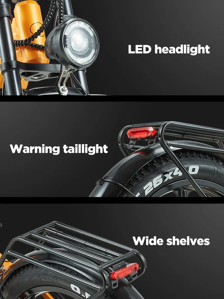 PULUMA Electric Bike Peak Power 3000W Motor 48V20AH E-Bike Hydraulic ...