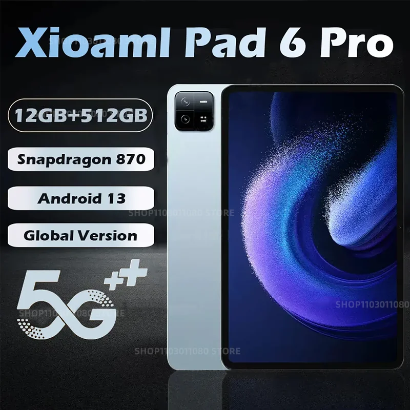 Tablet-Vers-o-Global-Pad-6-Pro-Android-13-Snapdragon-870-Tela-IPS-PC-5G ...