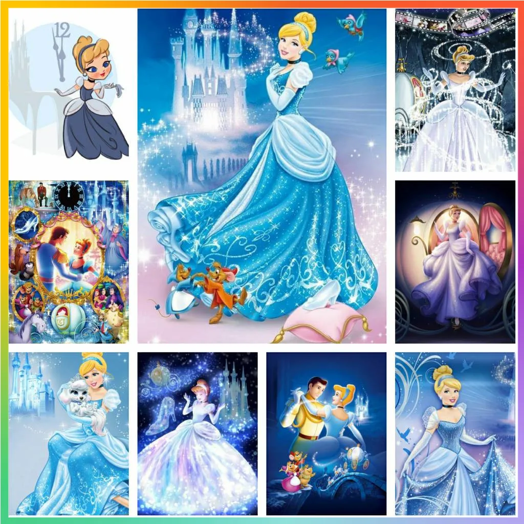 Cinderella-Disney-Princess-Element-Pictures-Kit-Set-Drawing-Art-Diamond ...