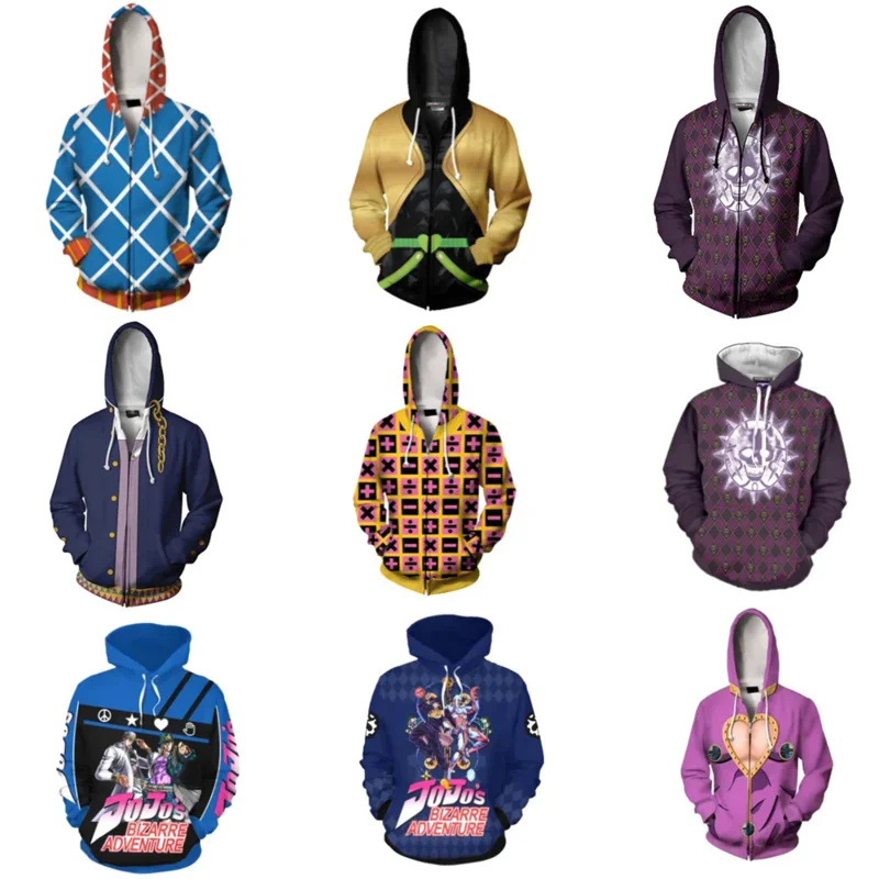 Anime-Jojo-Bizarre-Adventure-Hoodie-Sweatshirt-Kira-Yoshikage-GUIDO ...