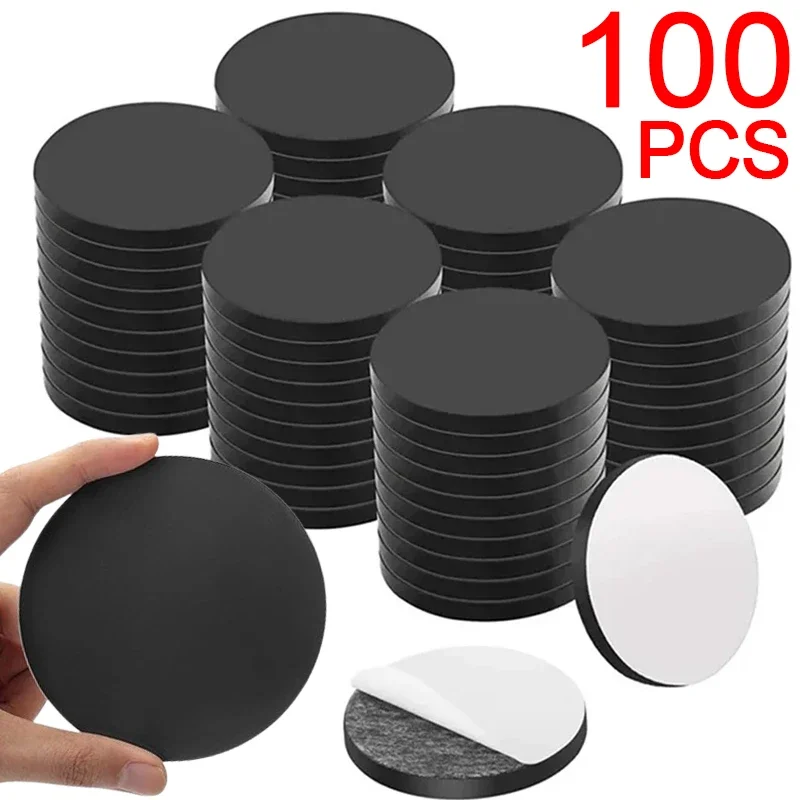 50/100PCS Self Adhesive Magnetic 20x2mm Round Rubber Flexible Small ...