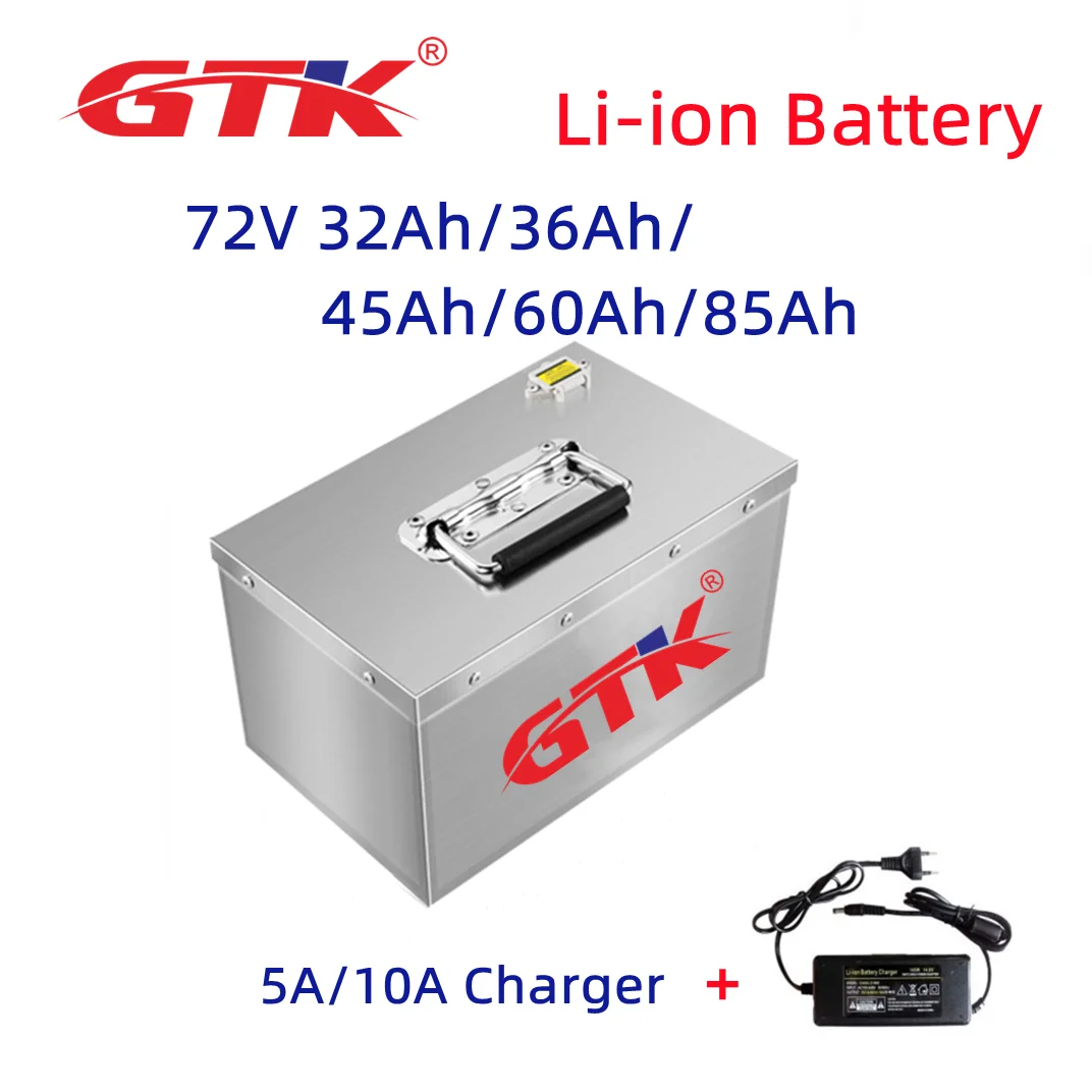 GTK 72V 30Ah 35Ah 45Ah 60Ah 85Ah Li-Ion Lithium-Batterie für Elektrische Motorrad Fahrrad ...