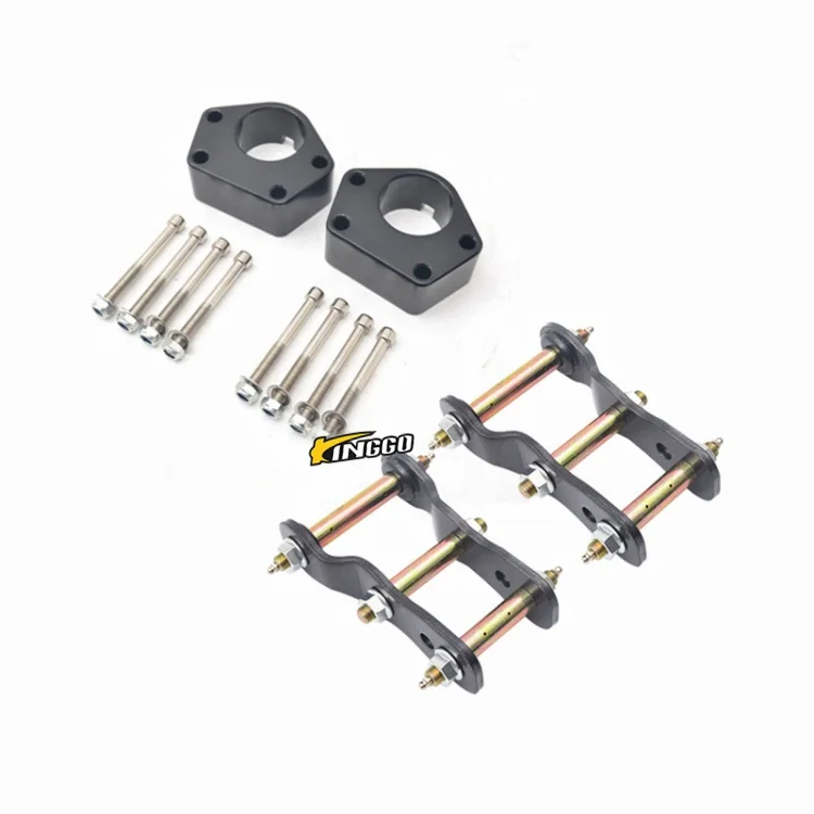 Lift Kit Rear Leaf Spring Greasable Shackle Front Upper Ball Joint ...